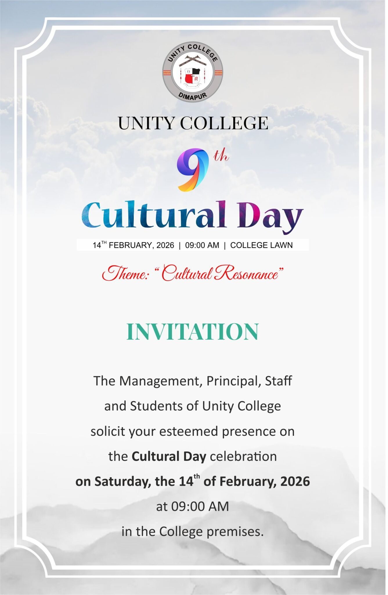 Cultural Day 2026 - Unity College